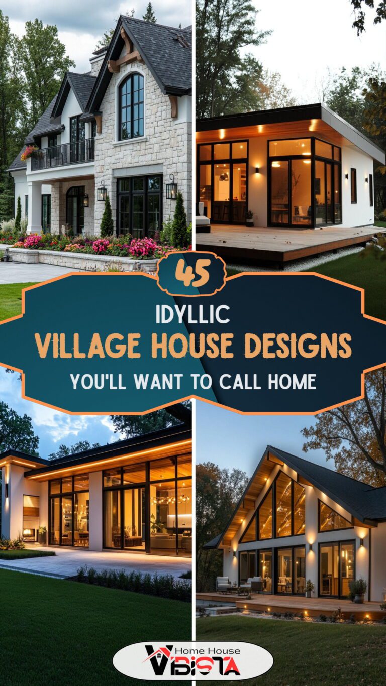45 Idyllic Village House Designs You'll Want to Call Home - Vibista Home House