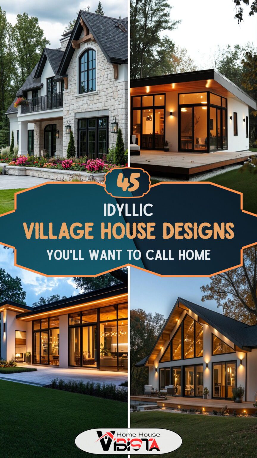 45 Idyllic Village House Designs You'll Want to Call Home - Vibista ...