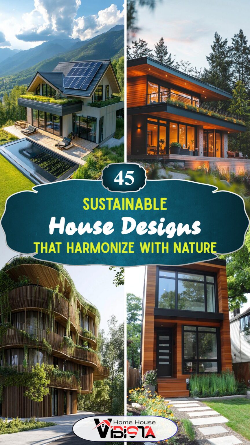 45 Sustainable House Designs That Harmonize with Nature - Vibista Home ...
