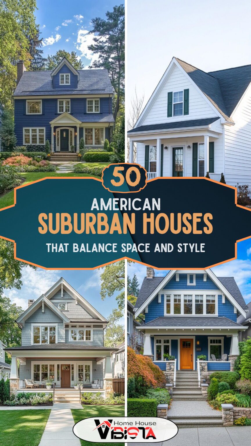 50 American Suburban Houses That Balance Space and Style - Vibista Home ...