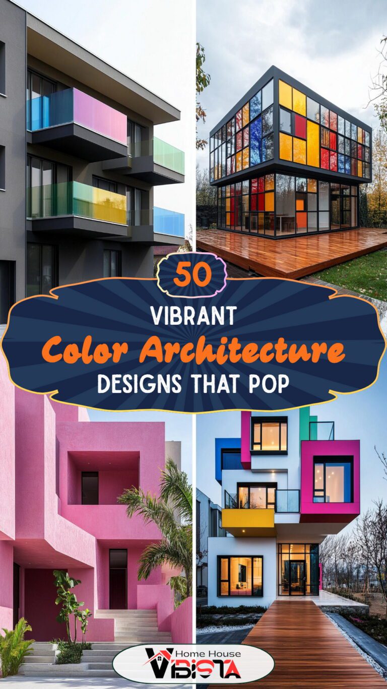 50 Vibrant Color Architecture Designs That Pop - Vibista Home House