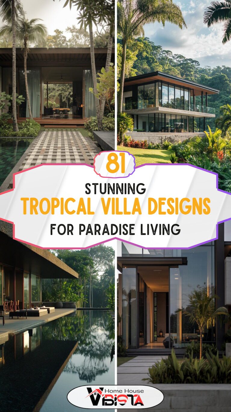 81 Stunning Tropical Villa Designs for Paradise Living - Vibista Home House